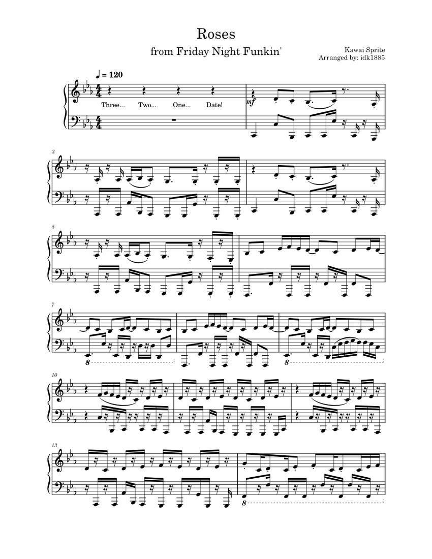 Roses - Friday Night Funkin' OST – Kawai Sprite Roses from Friday Night ...