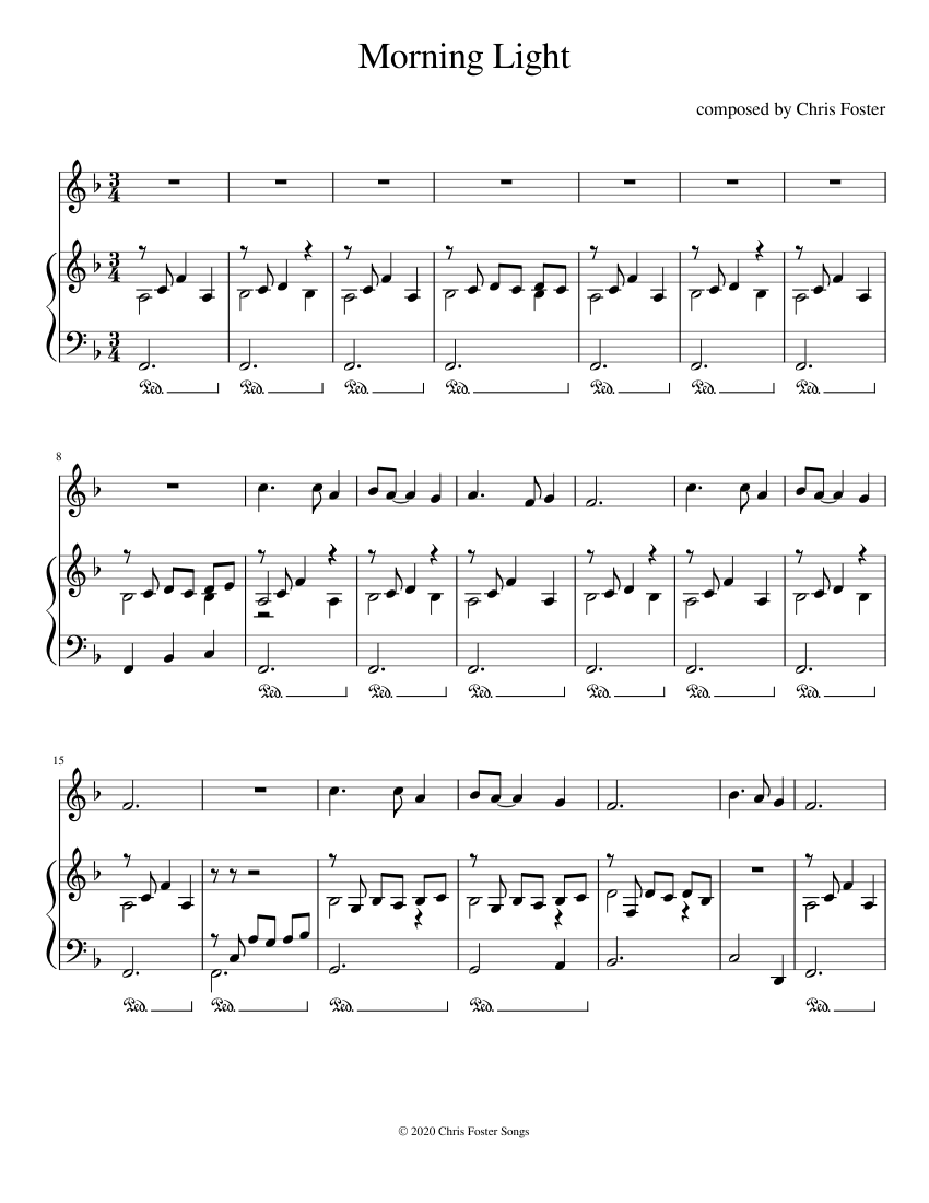 Morning Light Sheet music for Piano (Solo) | Musescore.com