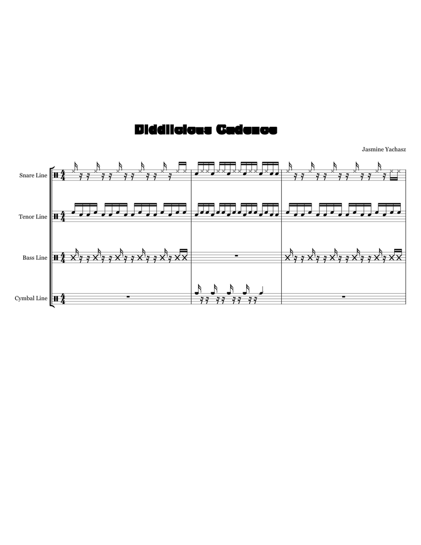 Diddlicious_Cadence - piano tutorial