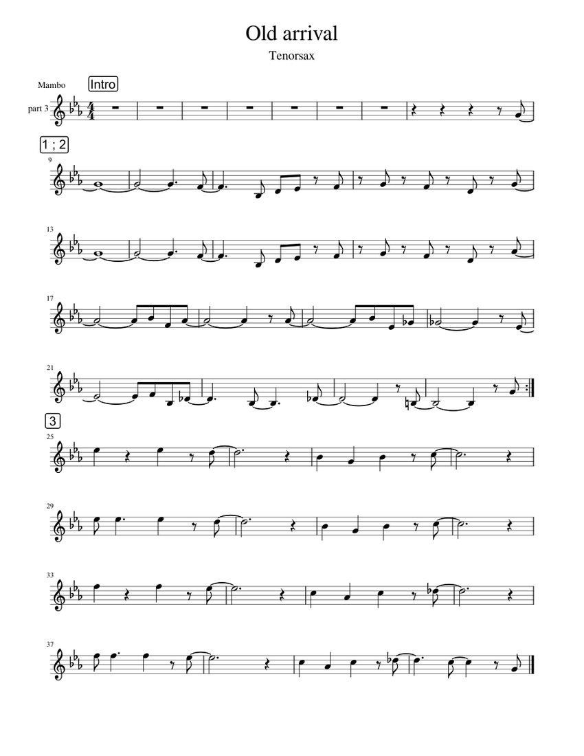 Old_arrival Sheet music for Piano (Solo) | Musescore.com