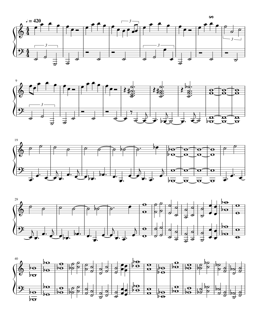hmmm Sheet music for Piano (Solo) | Musescore.com