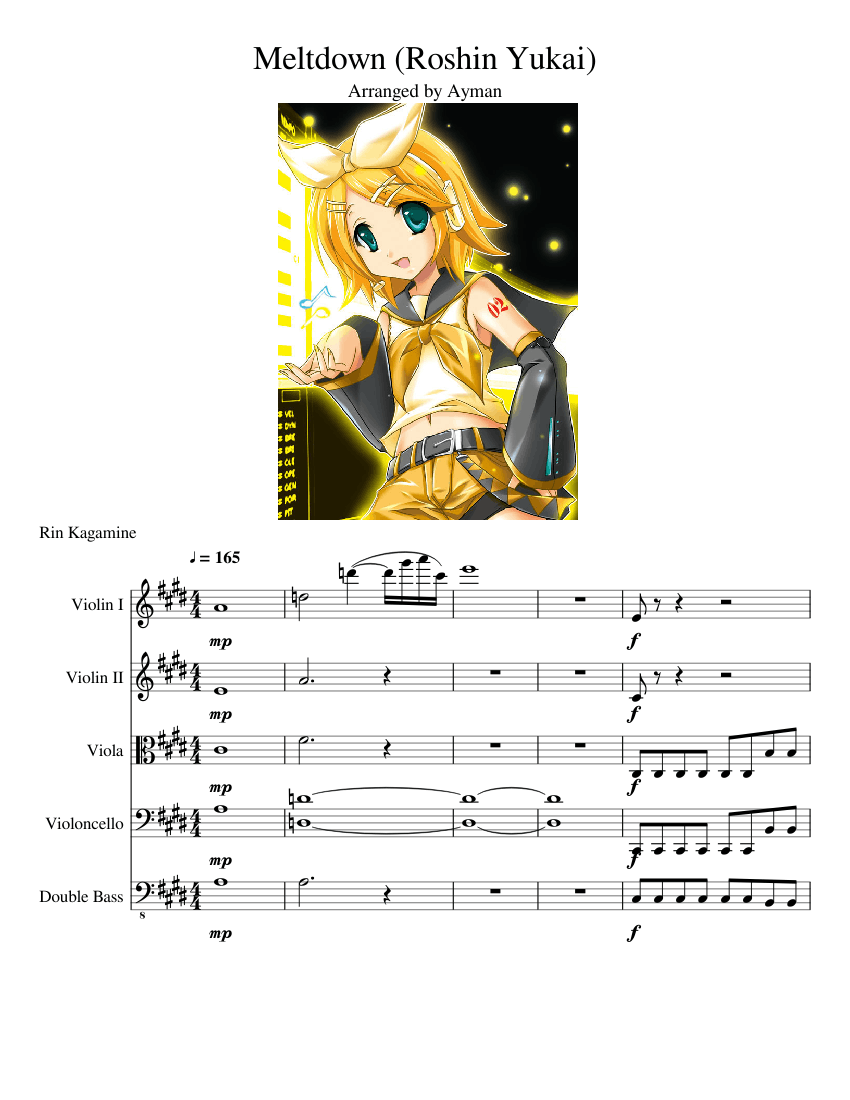 Kagamine Rin Meltdown Guitar