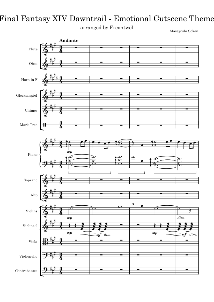 Final Fantasy XIV Dawntrail - Emotional Cutscene Theme Sheet Music for ...