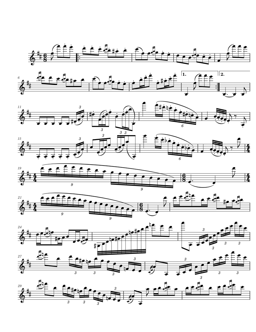 Violin Concerto No 2, op. 7 (La Campanella) - Niccolò Paganini Sheet Music for Violin (Solo ...