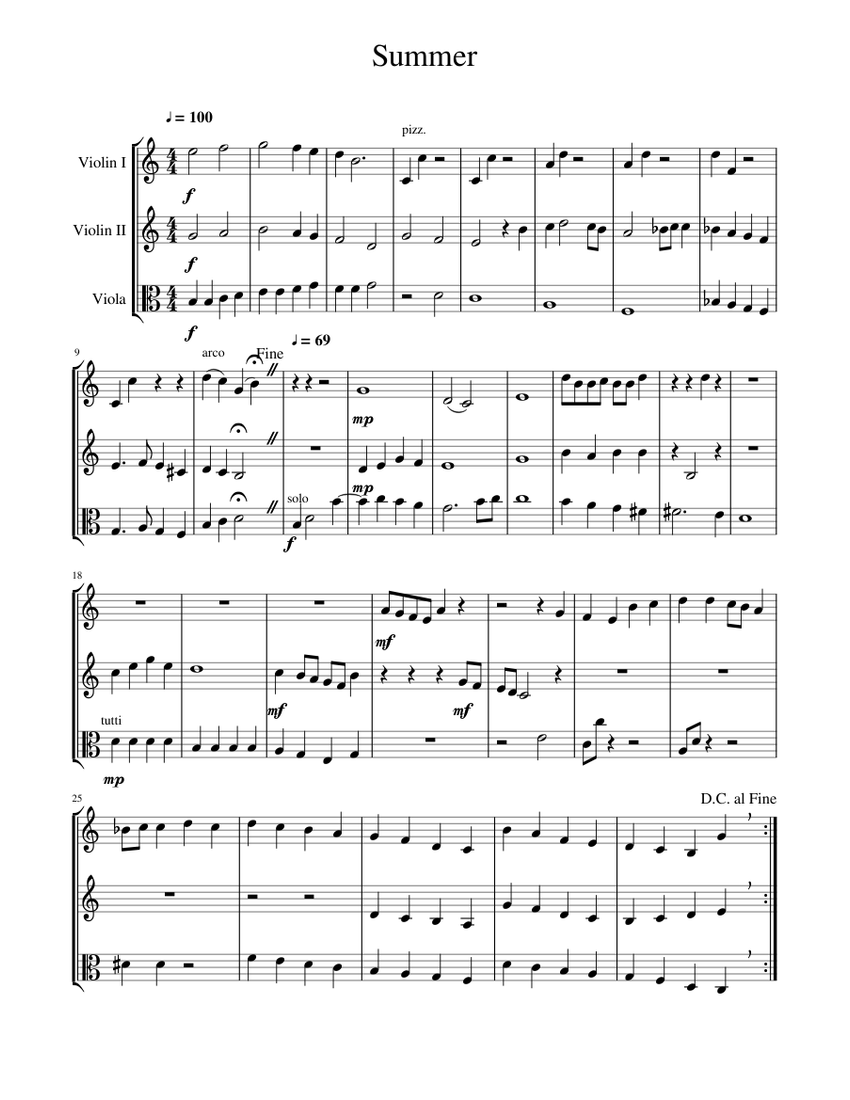 Summer - piano tutorial