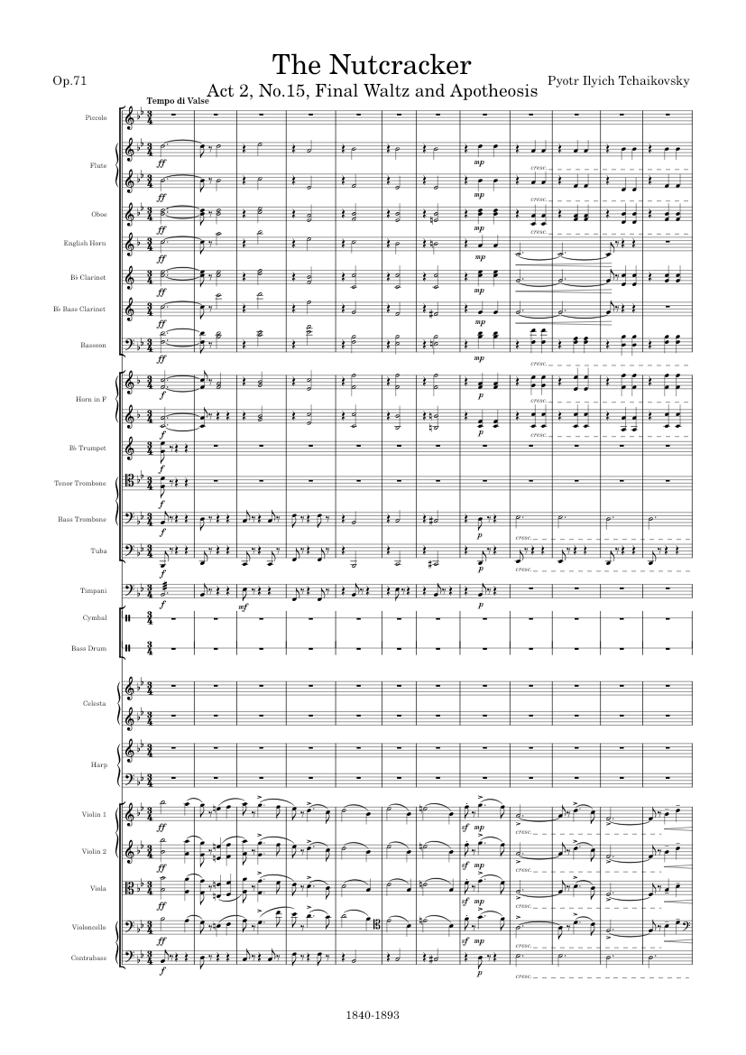 The Nutcracker, Op.71 / Act 2, No. 15: Final Waltz and Apotheosis ...