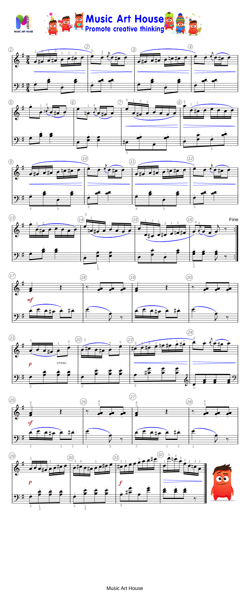 MAH_G4.02 Sheet music for Piano (Solo) Easy | Musescore.com