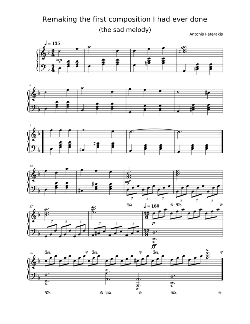 Remaking the first composition I had ever done (read the descreption ...