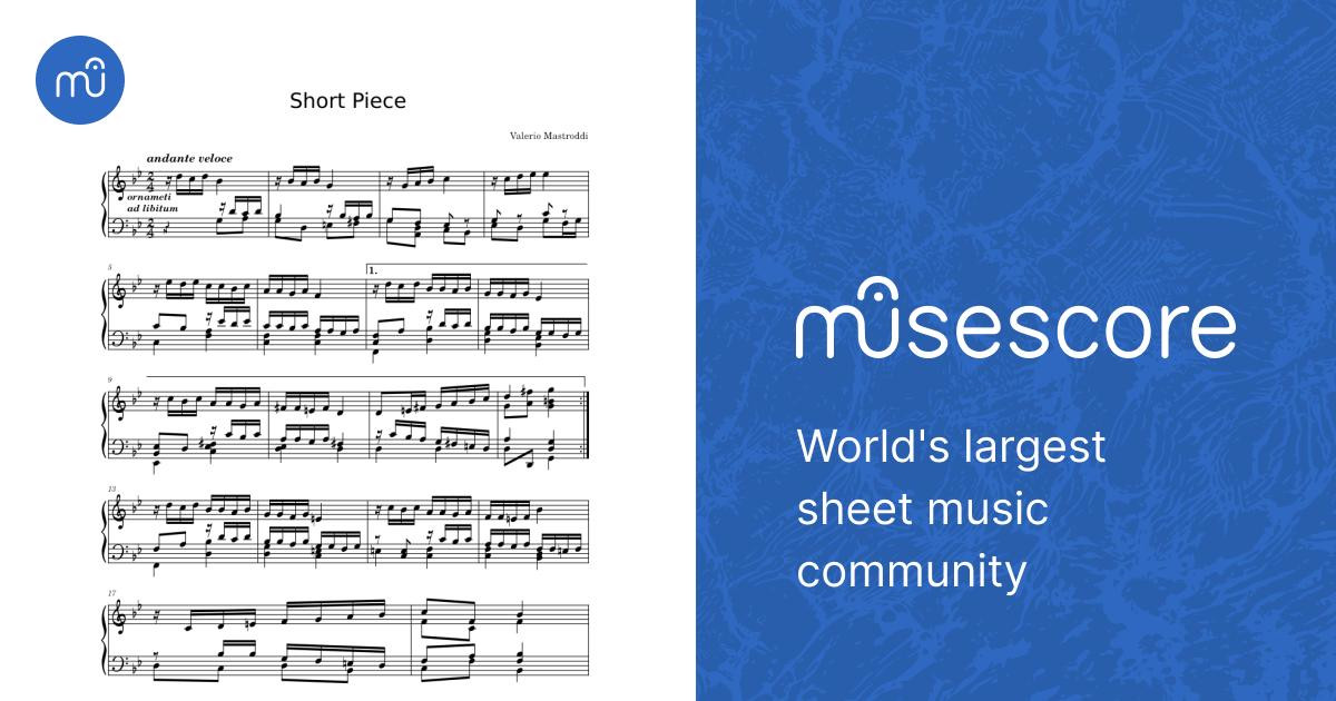 short pice Sheet music for Harpsichord (Solo) | Musescore.com