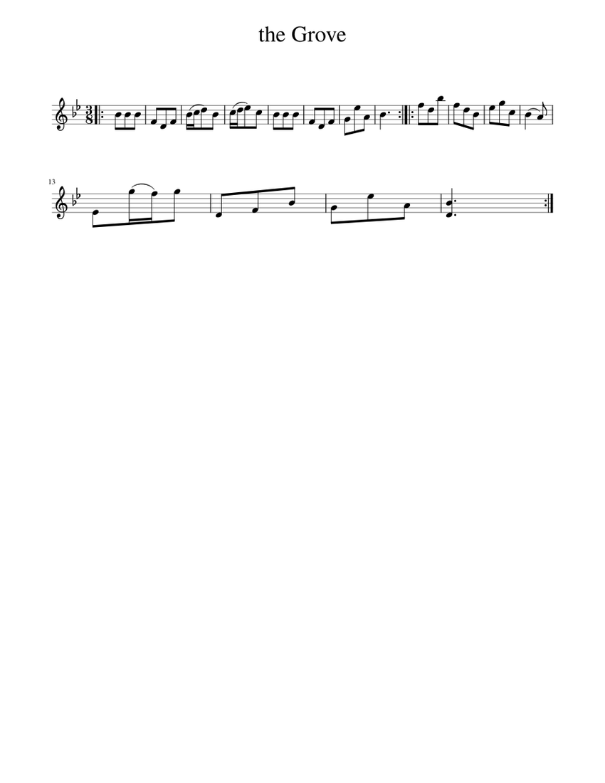 the Grove Sheet music for Piano (Solo) Easy | Musescore.com