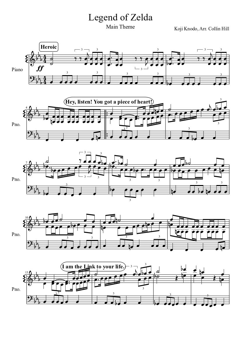 Legend of Zelda Sheet music for Piano (Solo) | Musescore.com