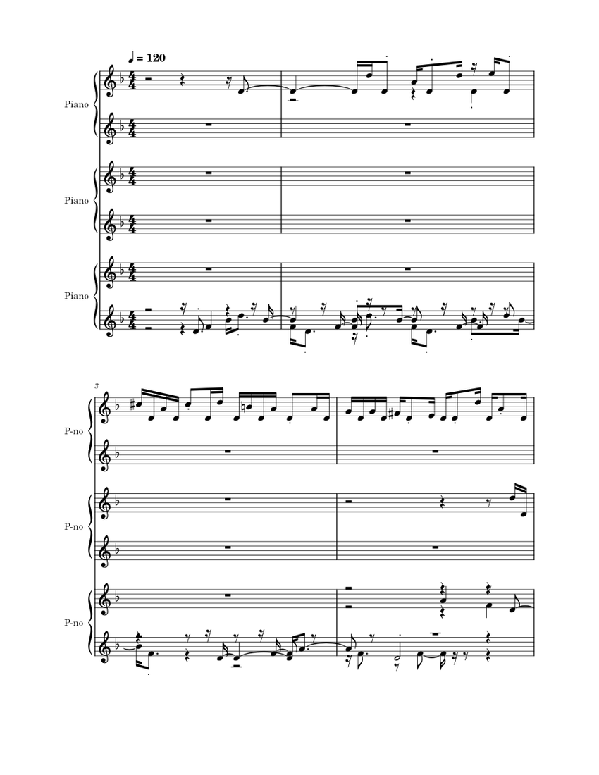 BIG MOVIE Sheet music for Piano (Mixed Trio) | Musescore.com