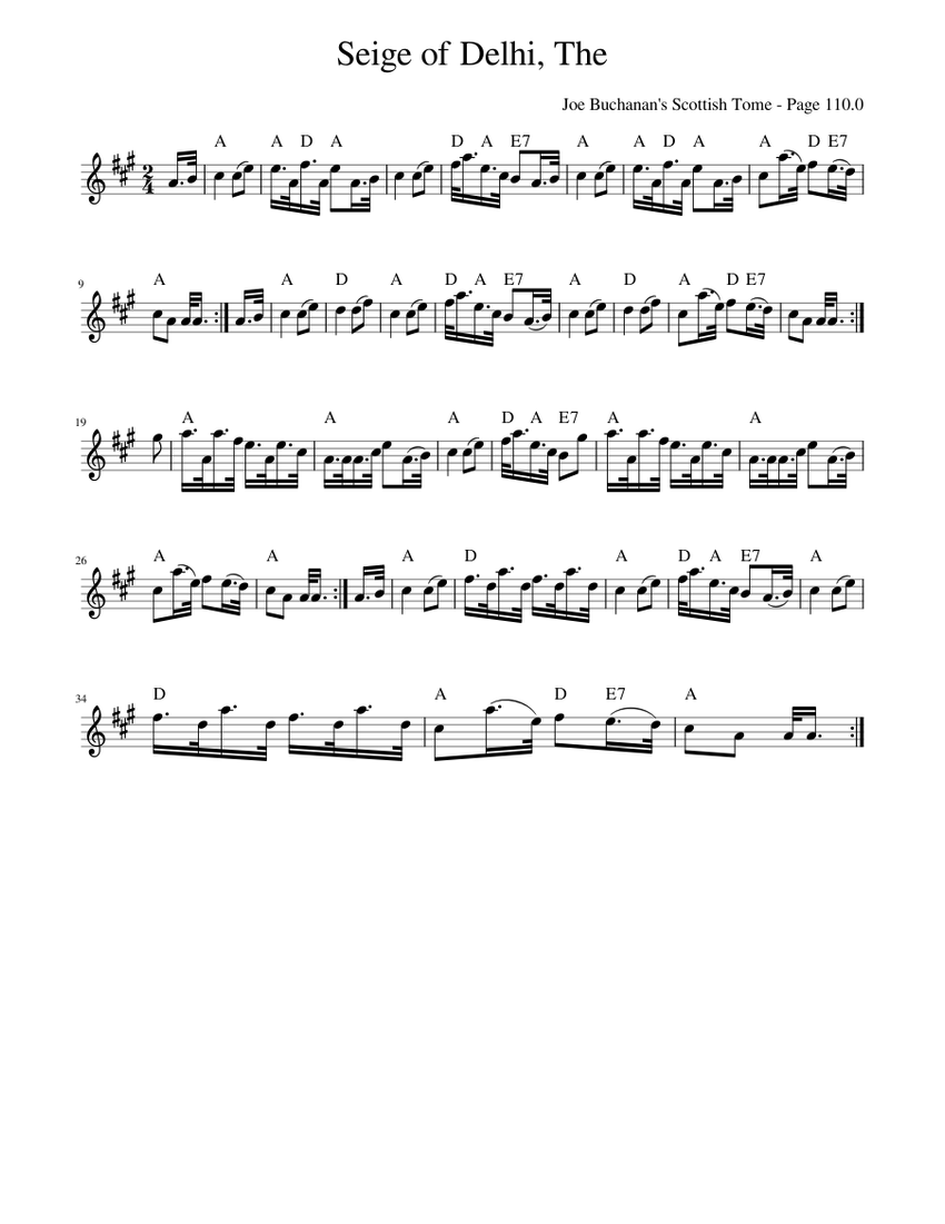 The Seige of Delhi Sheet music for Piano (Solo) | Musescore.com