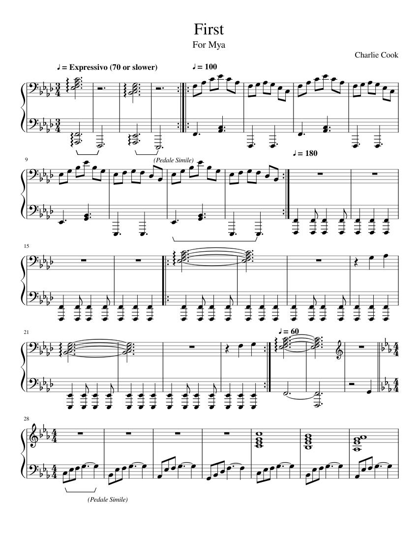 First Sheet music for Piano (Solo) Easy | Musescore.com