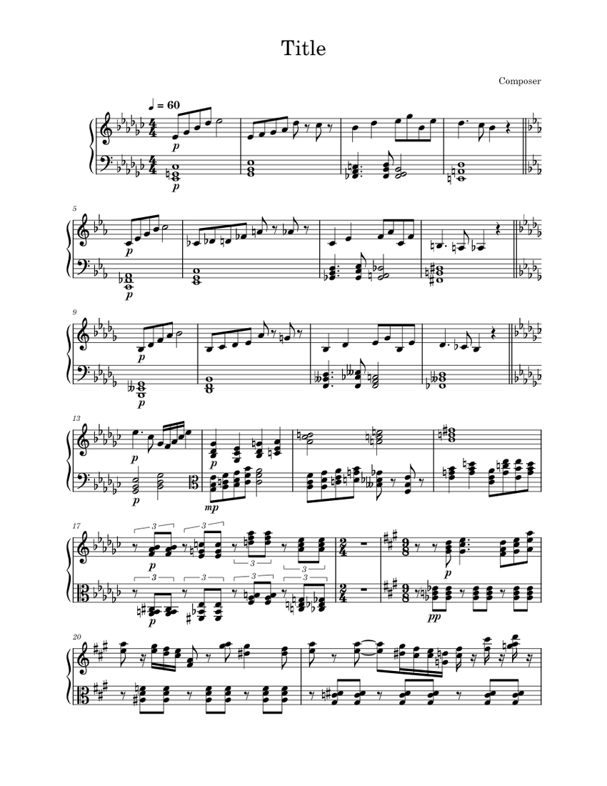 When you gaze into the abyss, Sheet music for Piano (Solo) | Musescore.com
