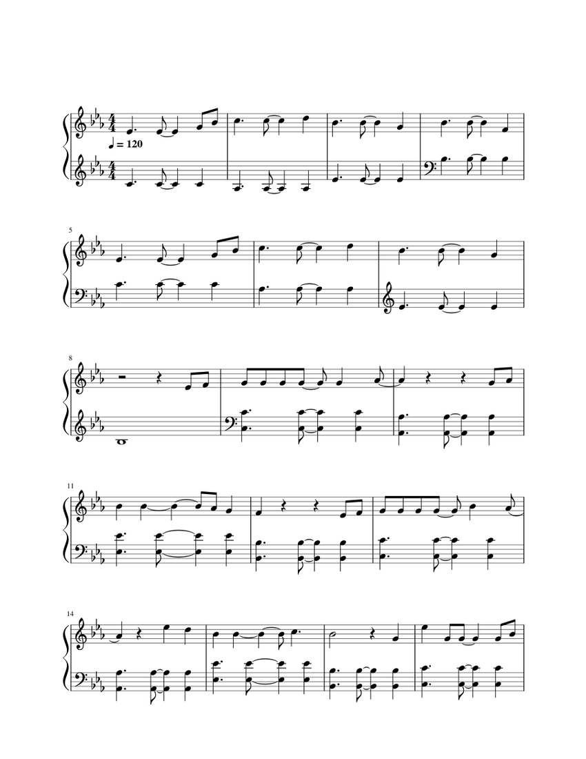 b28a55a52235e807716c92a72ea30ed0a391d121 Sheet music for Piano (Solo ...