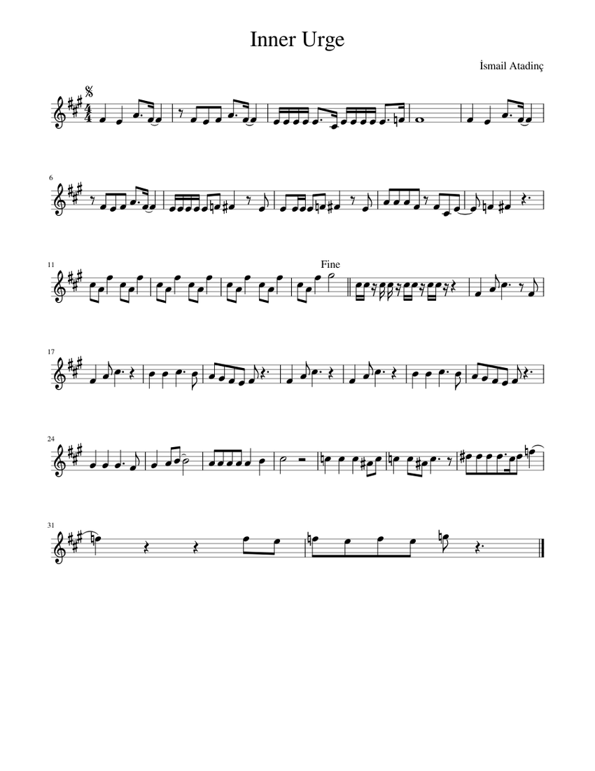 Shimoneta Ending-Inner Urge Sheet music for Saxophone (Alto) (Solo ...