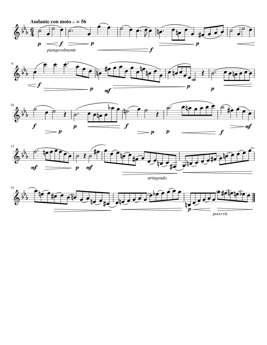 Bass Clarinet (NCNW)All-District Solo Sheet music for Clarinet bass ...