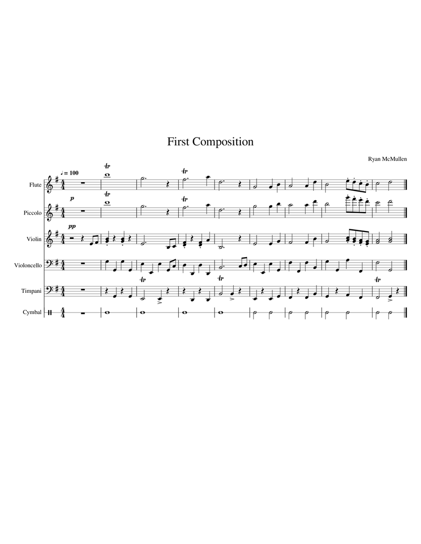 First Composition - piano tutorial