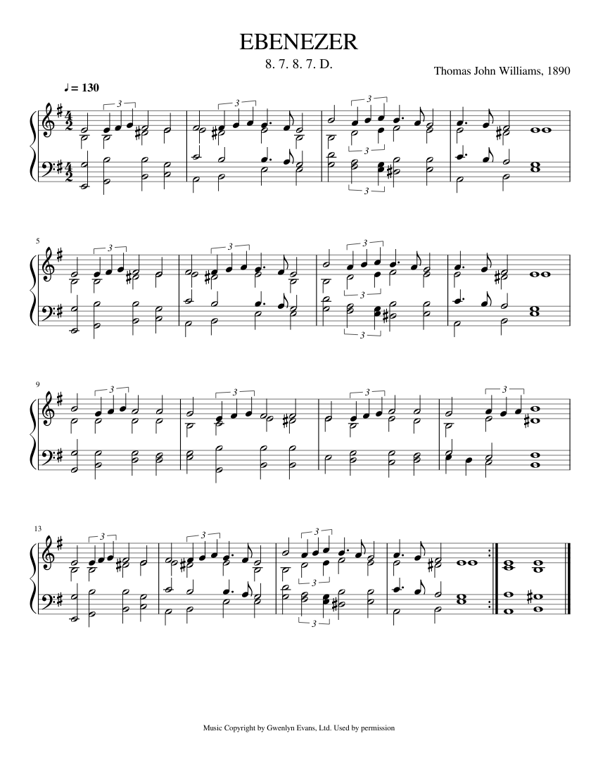 EBENEZER Sheet music for Piano (Solo) | Musescore.com