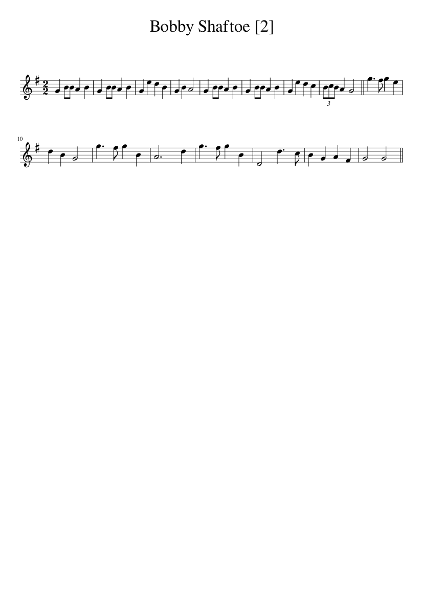 Bobby Shaftoe Sheet music for Piano (Solo) Easy | Musescore.com