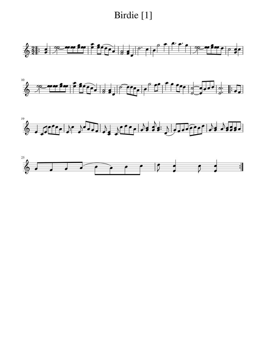 Birdie Sheet music for Piano (Solo) Easy | Musescore.com