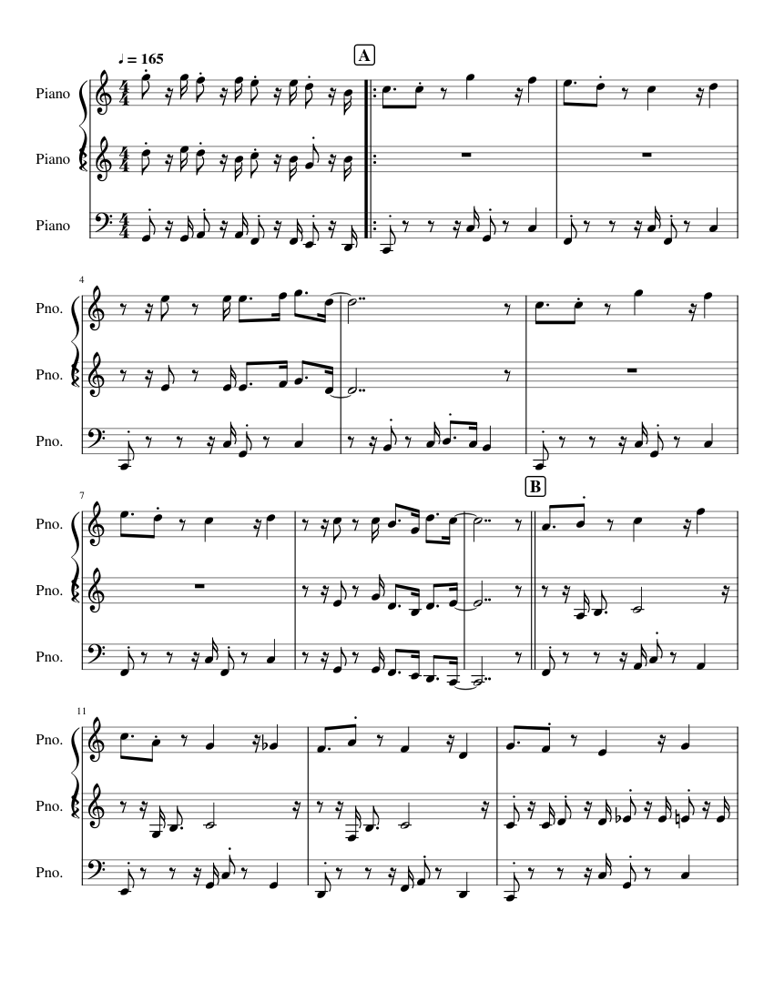 Ground Theme Sheet music for Piano (Mixed Trio) | Musescore.com