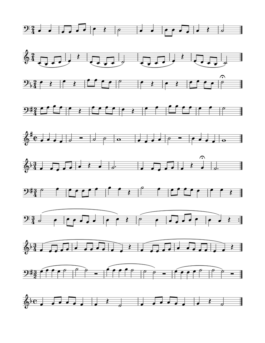 C1 S6 t d r m Sheet music for Piano (Solo) Easy | Musescore.com