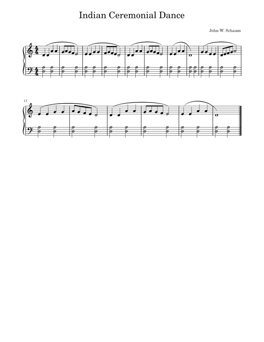 Indian Ceremonial Dance Sheet music for Piano (Solo) | Musescore.com