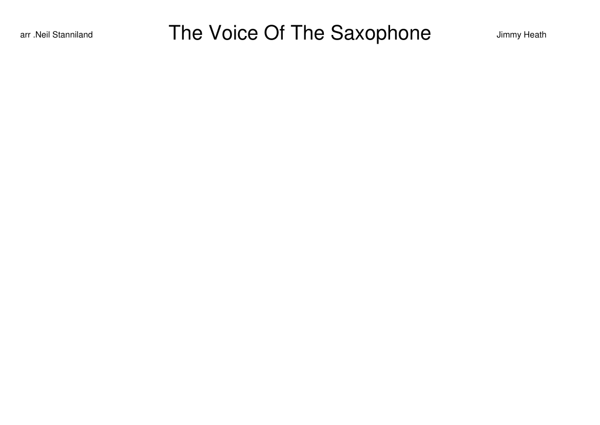 The Voice Of The Saxophone Sheet music for Piano, Trombone, Saxophone ...