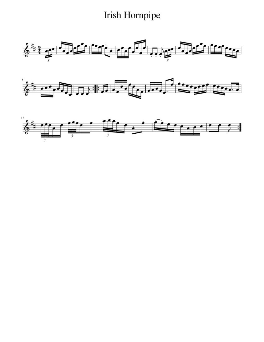 Irish Hornpipe Sheet music for Piano (Solo) | Musescore.com