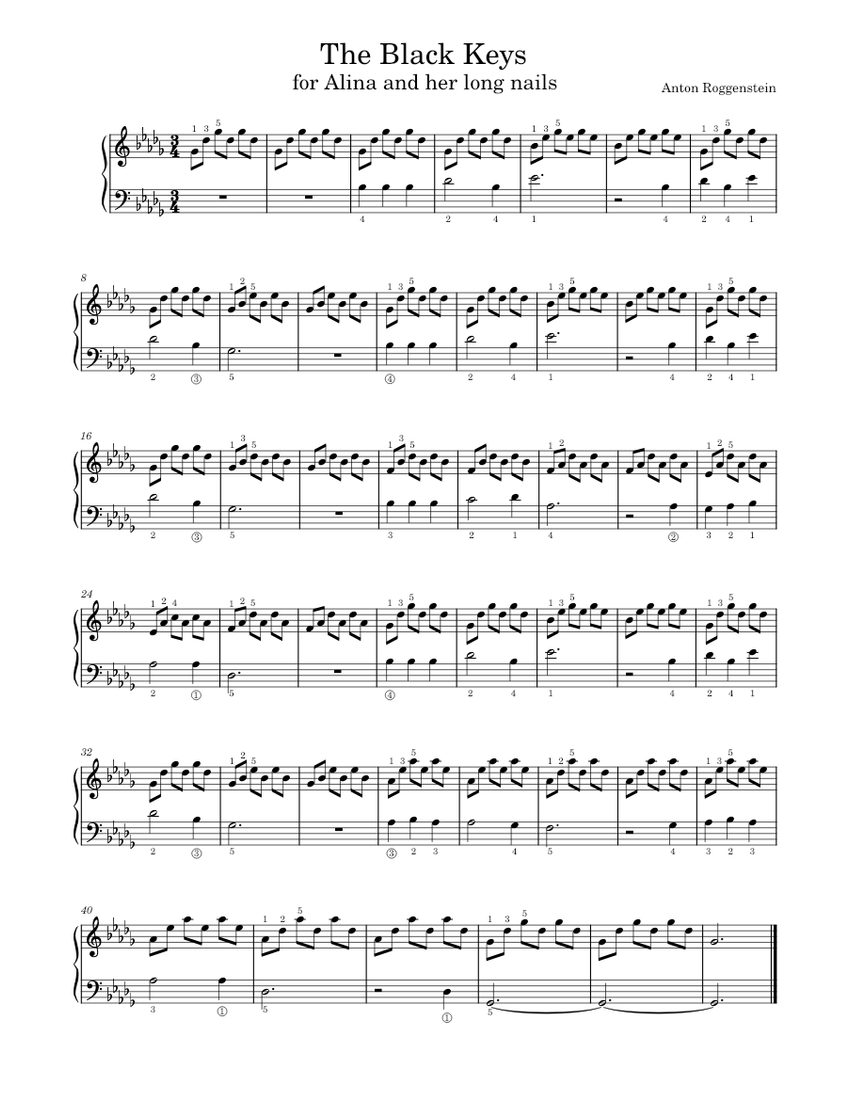 The Black Keys Sheet music for Piano (Solo) | Musescore.com