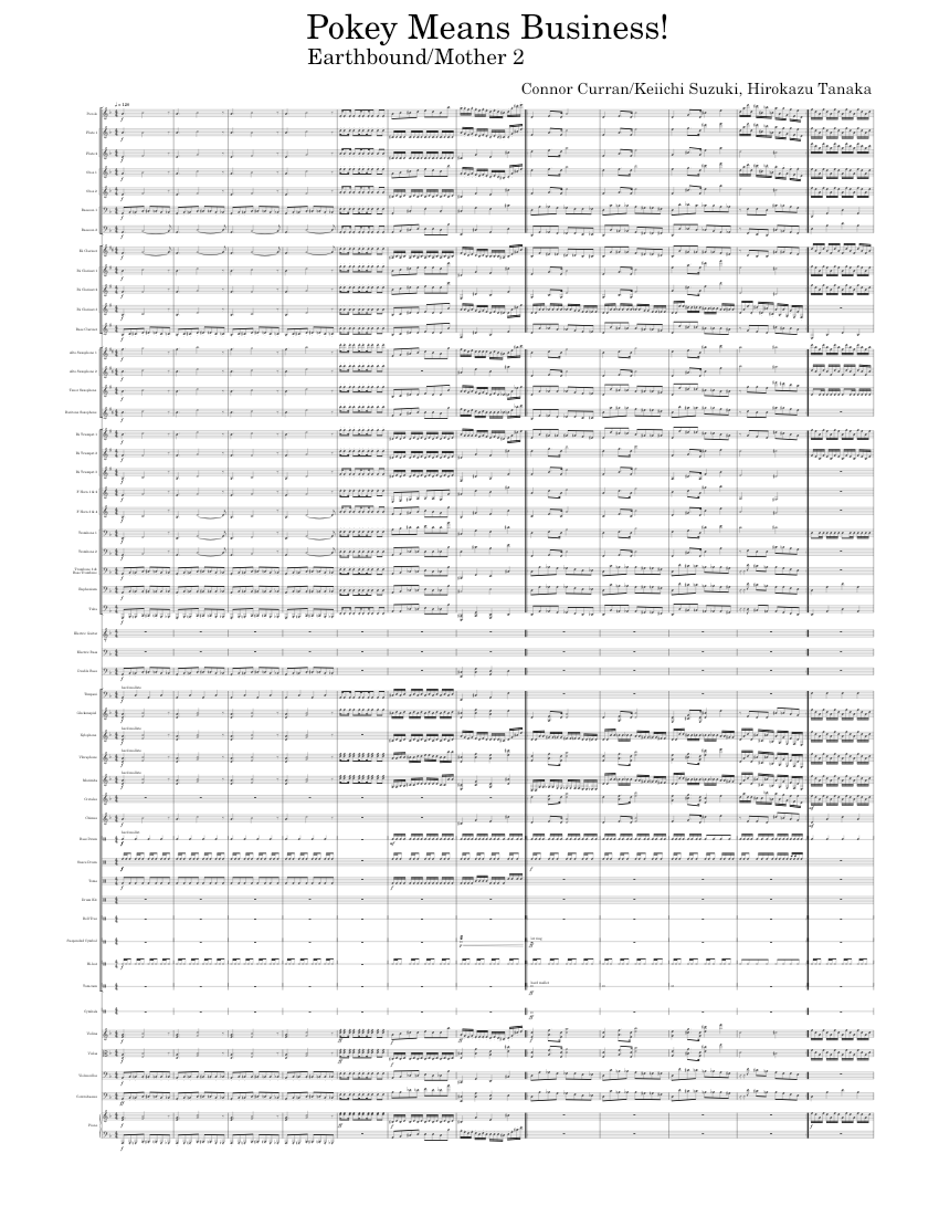 Earthbound - pokey means business – Misc Computer Games Sheet Music for ...