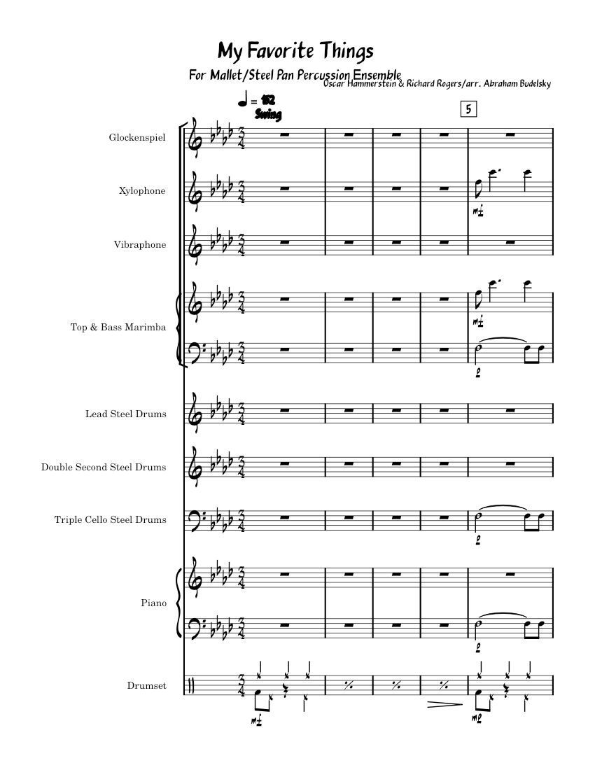 My Favorite Things (from The Sound of Music) – Rodgers & Hammerstein My ...