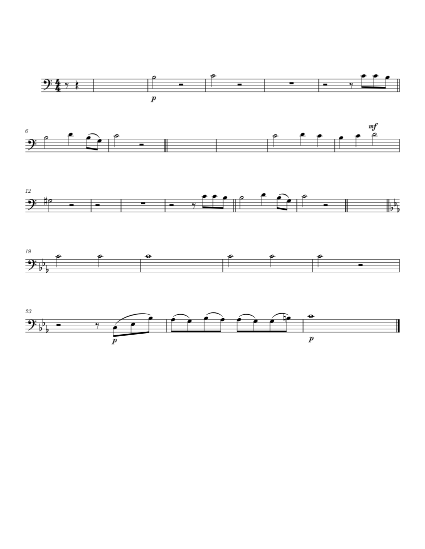 El padrino voz 1 Sheet music for Vocals (Brass Ensemble) | Musescore.com