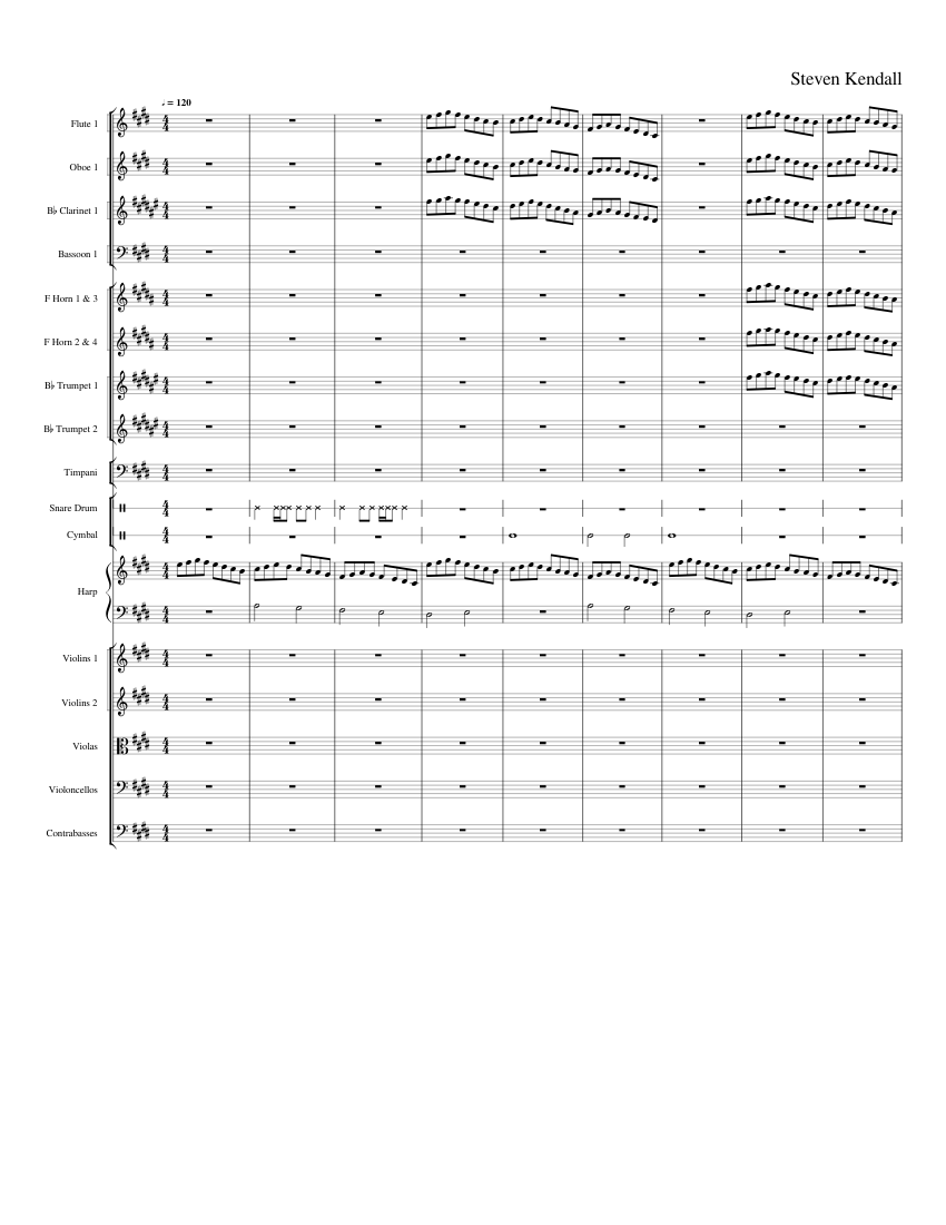 The Consortium Symphony, Part 1 Sheet music for Flute, Oboe, Clarinet ...