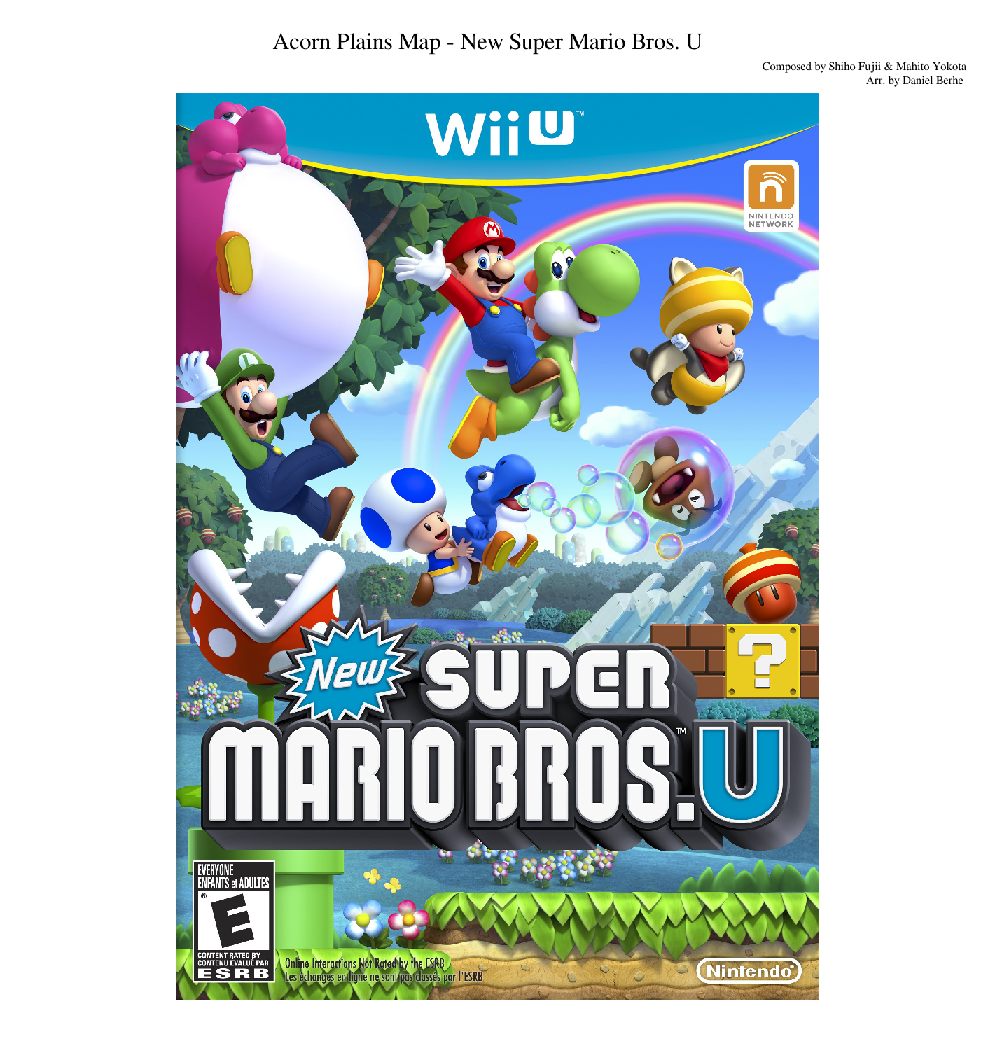 Acorn Plains Map - New Super Mario Bros. U Sheet music for Flute (Solo ...