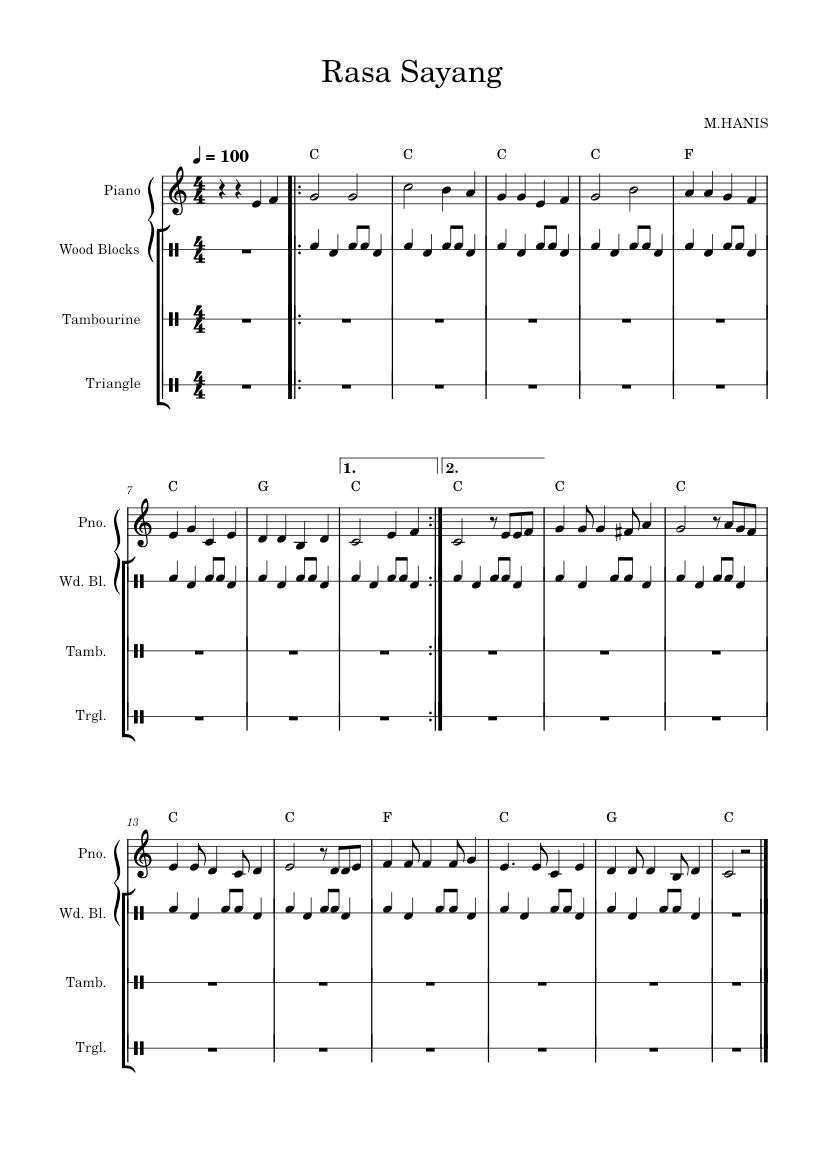 Rasa Sayang Eh (Oh, To Be In Love) – Malaysian Folksong rasa sayang ...