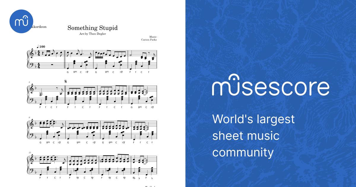 Something Stupid Sheet music for Piano (Solo) | Musescore.com