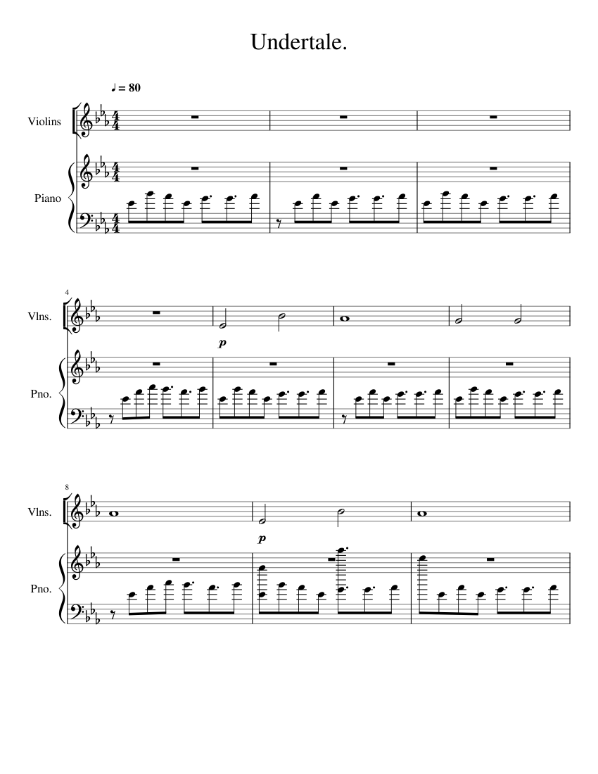Piano notes for memory undertale - bezycomics