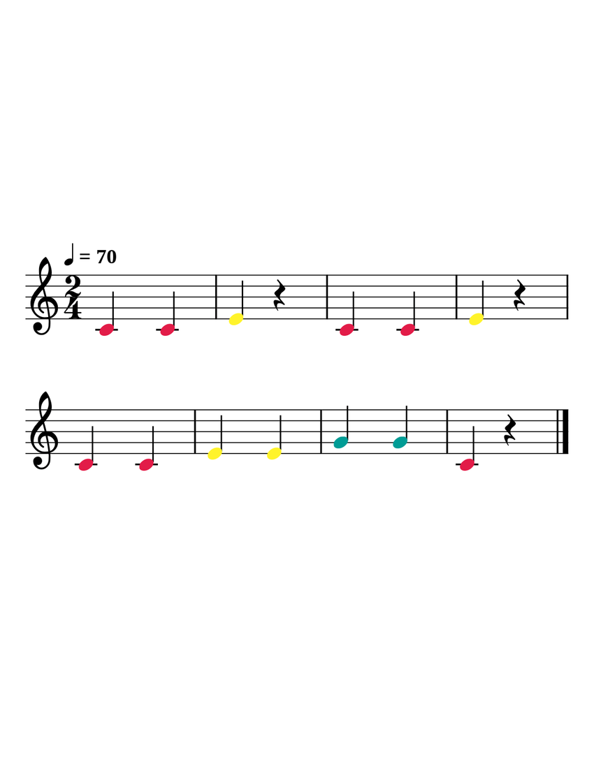 Do Do Mi - color Sheet music for Piano (Solo) | Musescore.com