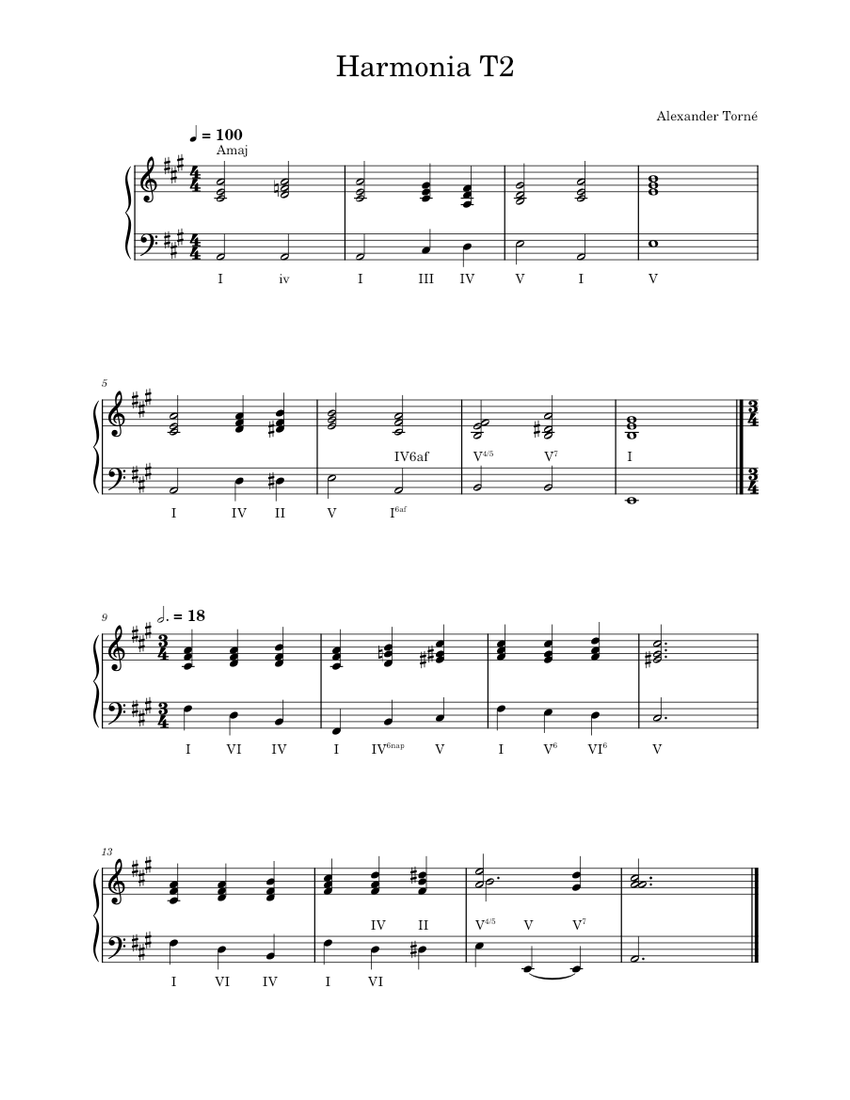Harmonia T2 Final Sheet music for Piano (Solo) Easy | Musescore.com