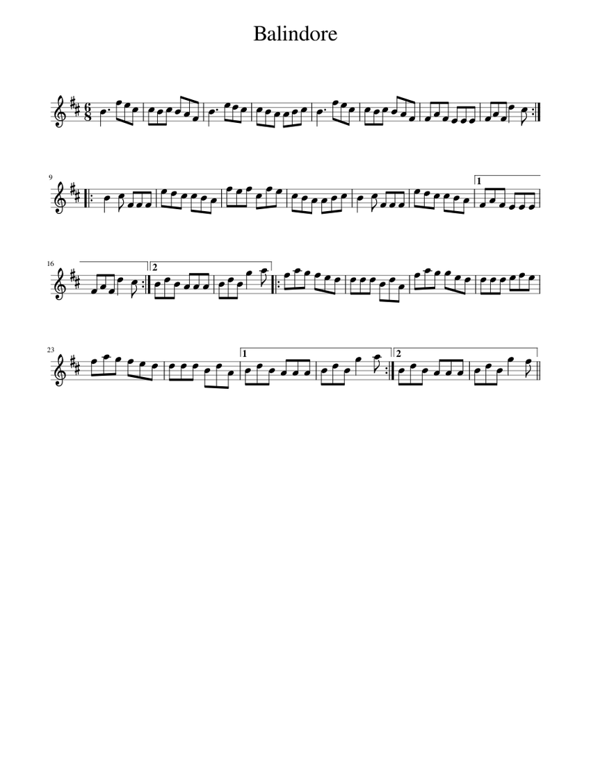 Balindore Sheet music for Piano (Solo) | Musescore.com