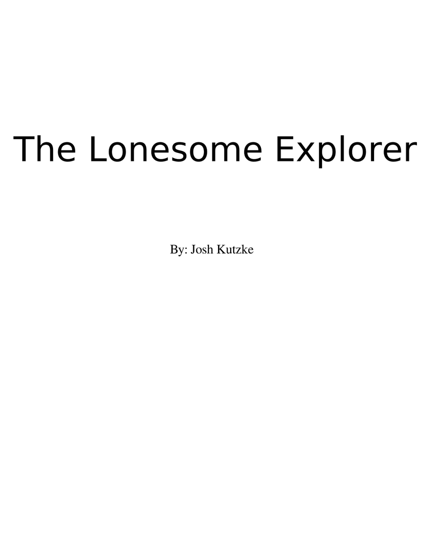 the lone explorer Sheet music for Piano, Contrabass, Viola, Cello ...