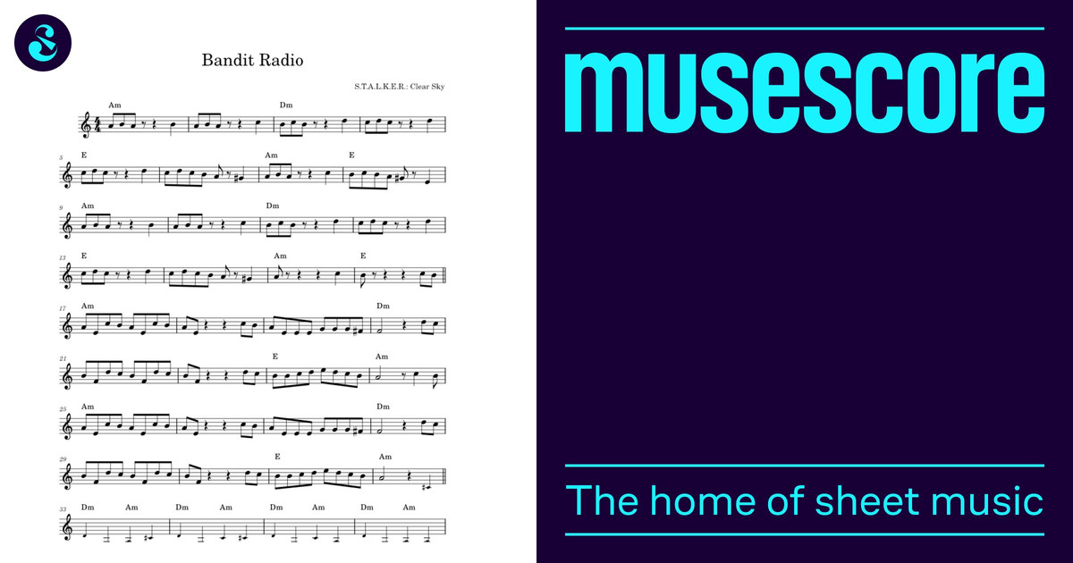 Bandit Radio – Clear Sky Sheet music for Piano (Solo) Easy | Musescore.com