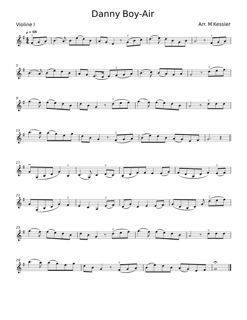 Danny Boy - Misc Traditional Sheet music for Piano, Violin (Solo ...