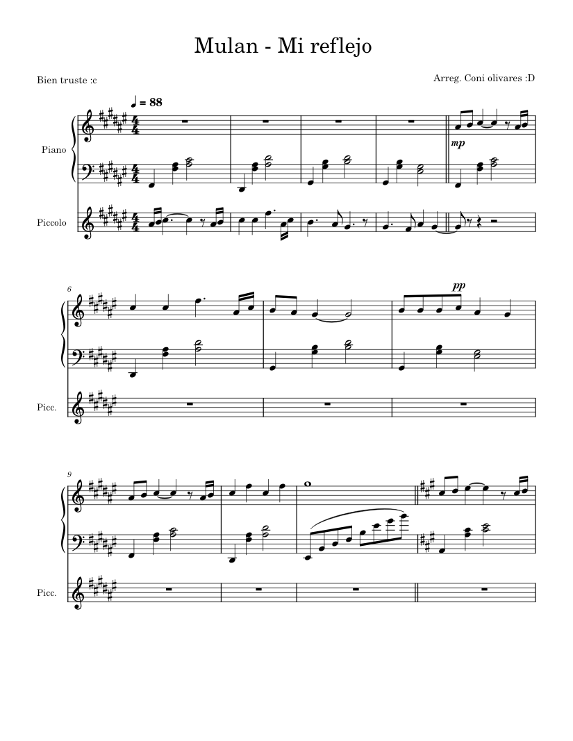 Reflection (from Mulan) – Christina Aguilera, David Zippel, Mulan Movie ...