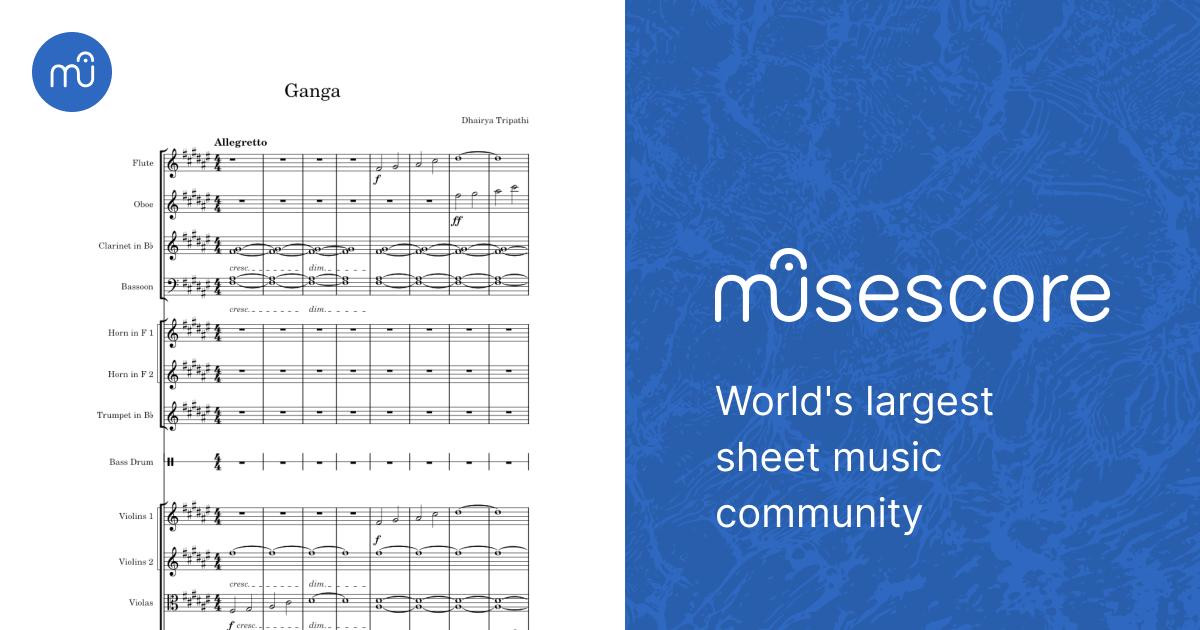 Ganga Sheet music for Flute, Oboe, Bassoon, French horn & more ...