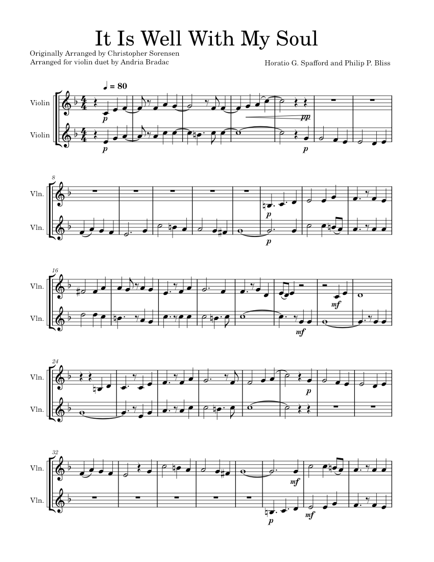 It is Well with My Soul – Philip Paul Bliss it is well with my soul ...