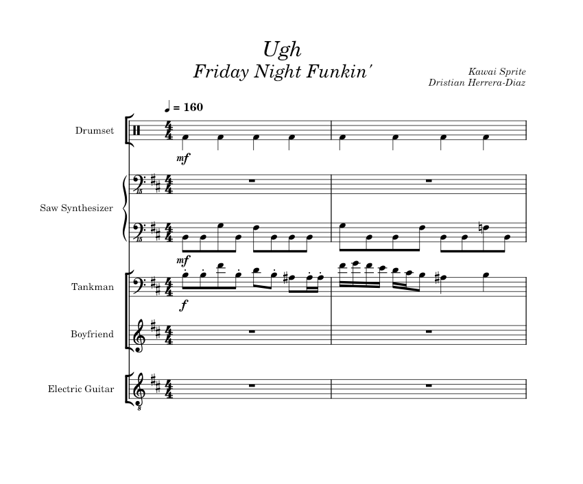 Ugh – Friday Night Funkin' Sheet Music for Guitar, Drum group ...